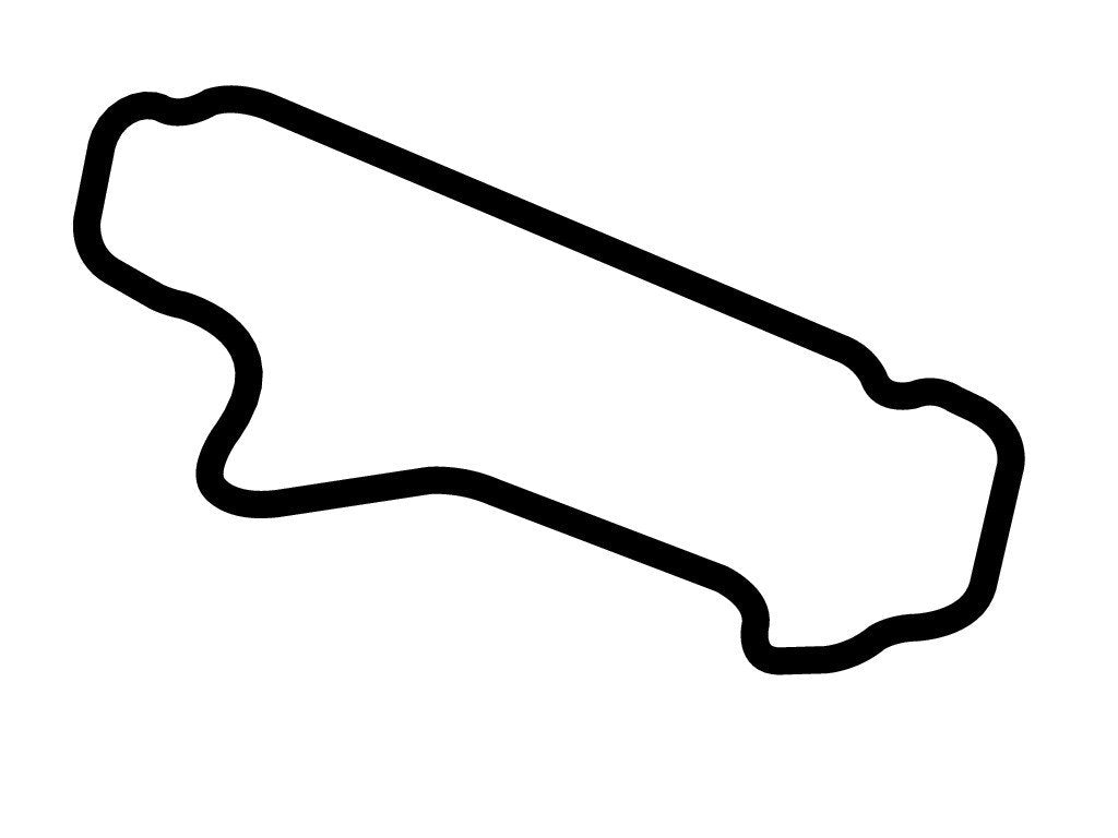 Pocono Int'l Raceway South East Option 1 Course Decal – TrackDecals